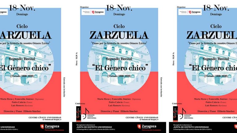 “El Género chico” (Período 1880-1920) 2018 - Asociación Zaragoza Lírico ...